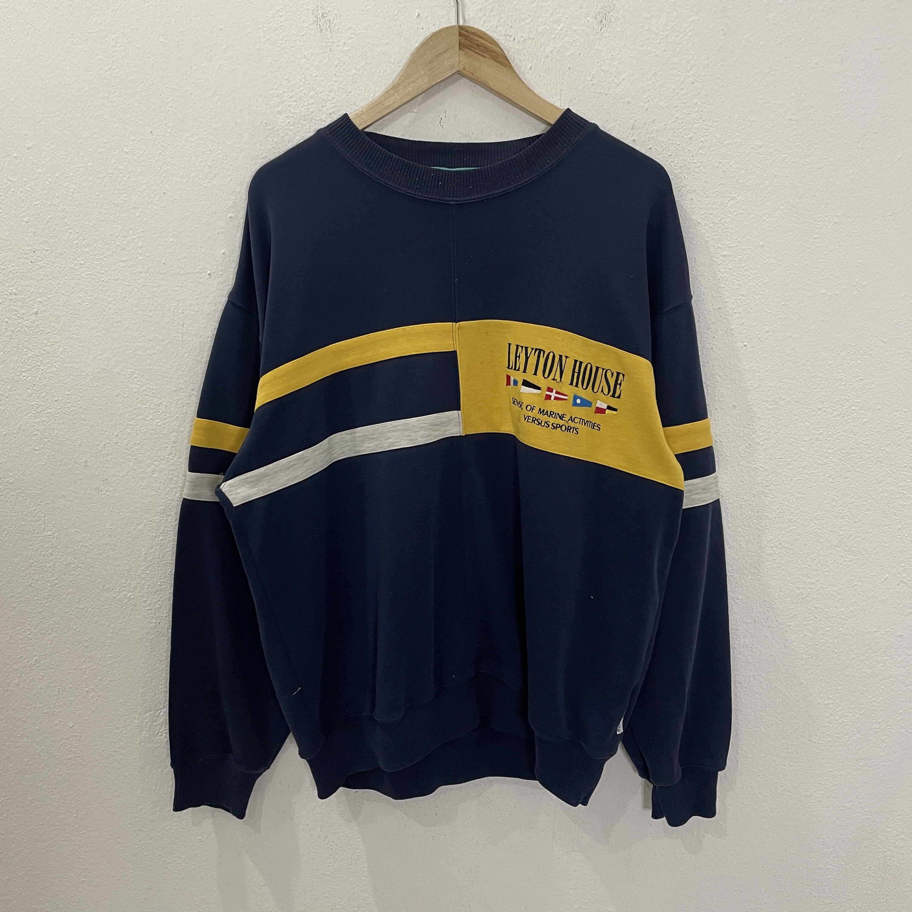 Vintage Leyton House Embroidery Logo Sweater Vintage Leyton House ...