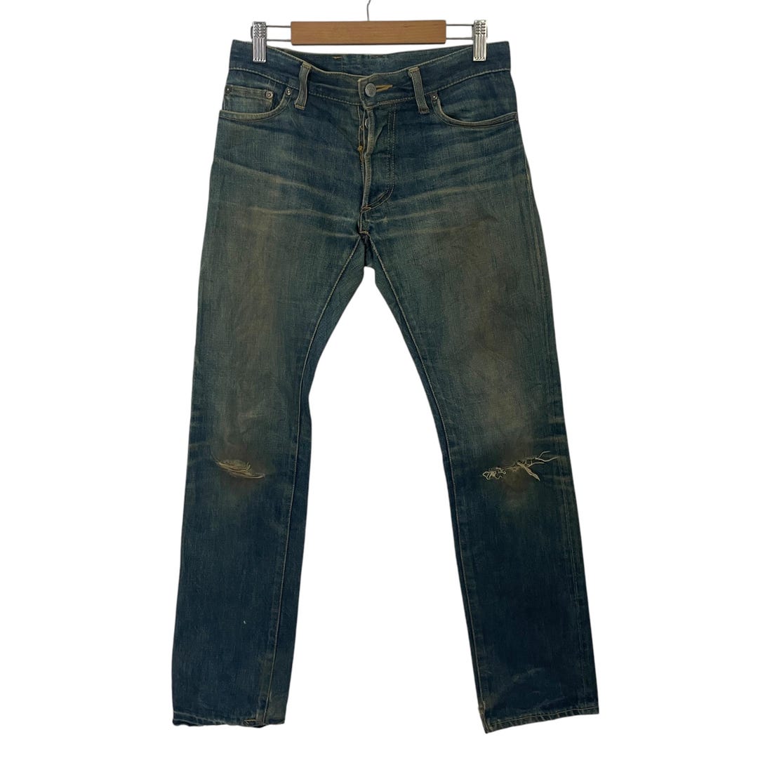 Vintage Clet & Cobra Skulls Denim Vintage Celt Cobra Skulls Distressed ...