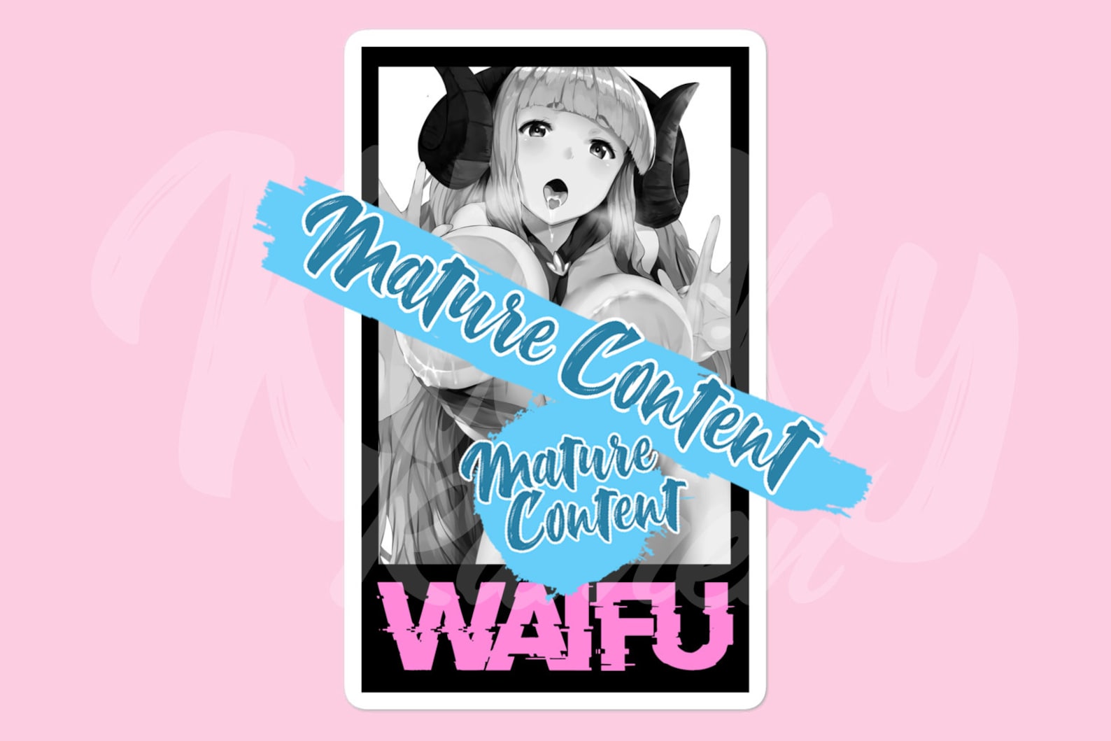 Anime Girl Sticker Anime Lewd Nsfw Waifu Sexy Girl Etsy