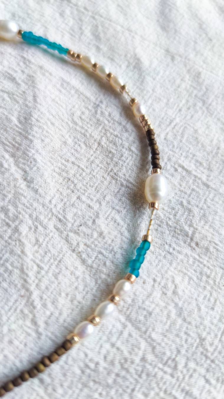 DONNA Handgemachte Perlenkette Mit Reis Süßwasserperlen - Etsy UK