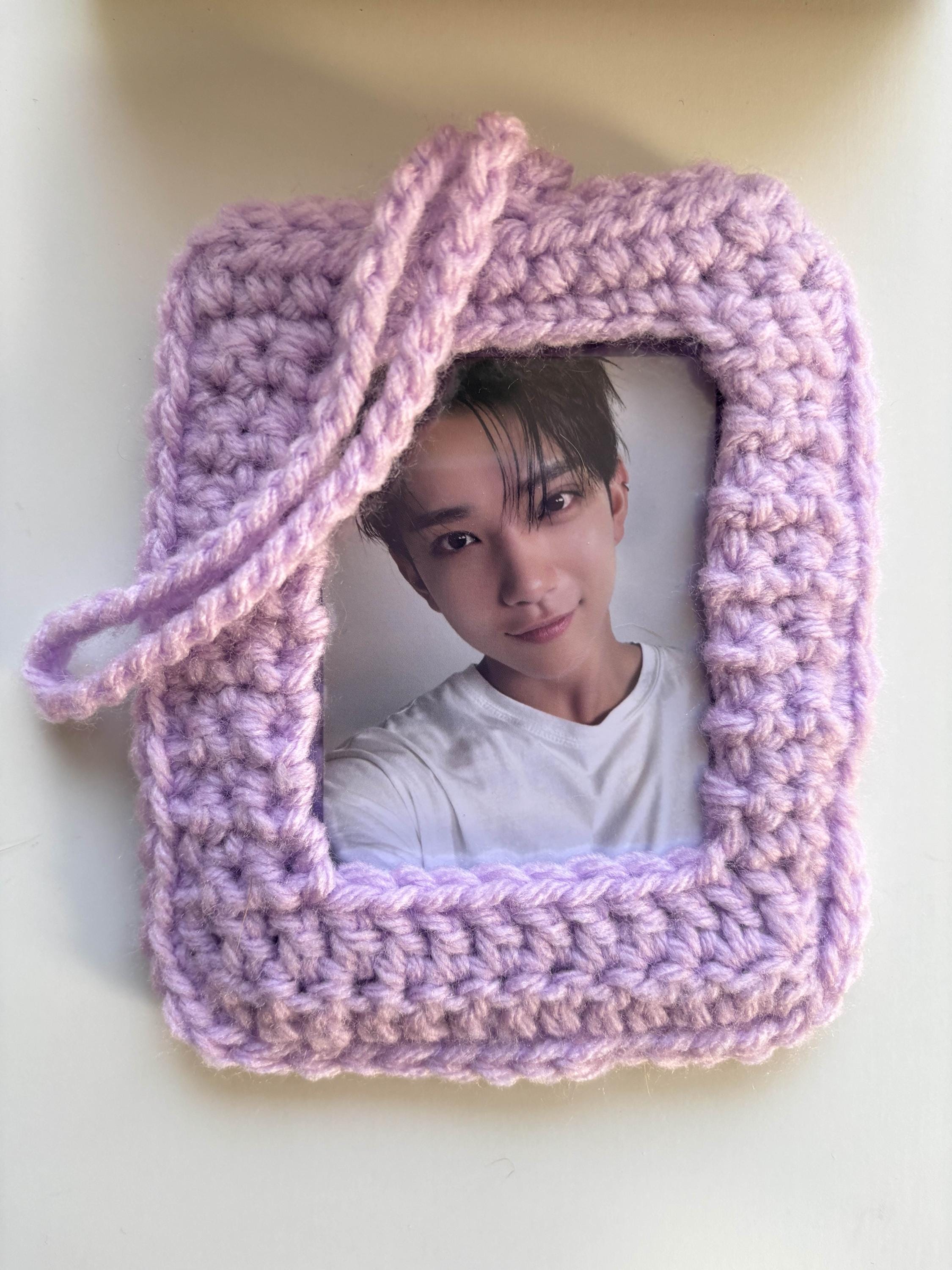 PATTERN ONLY: Crochet Solid Granny Square Photocard Holder - Etsy