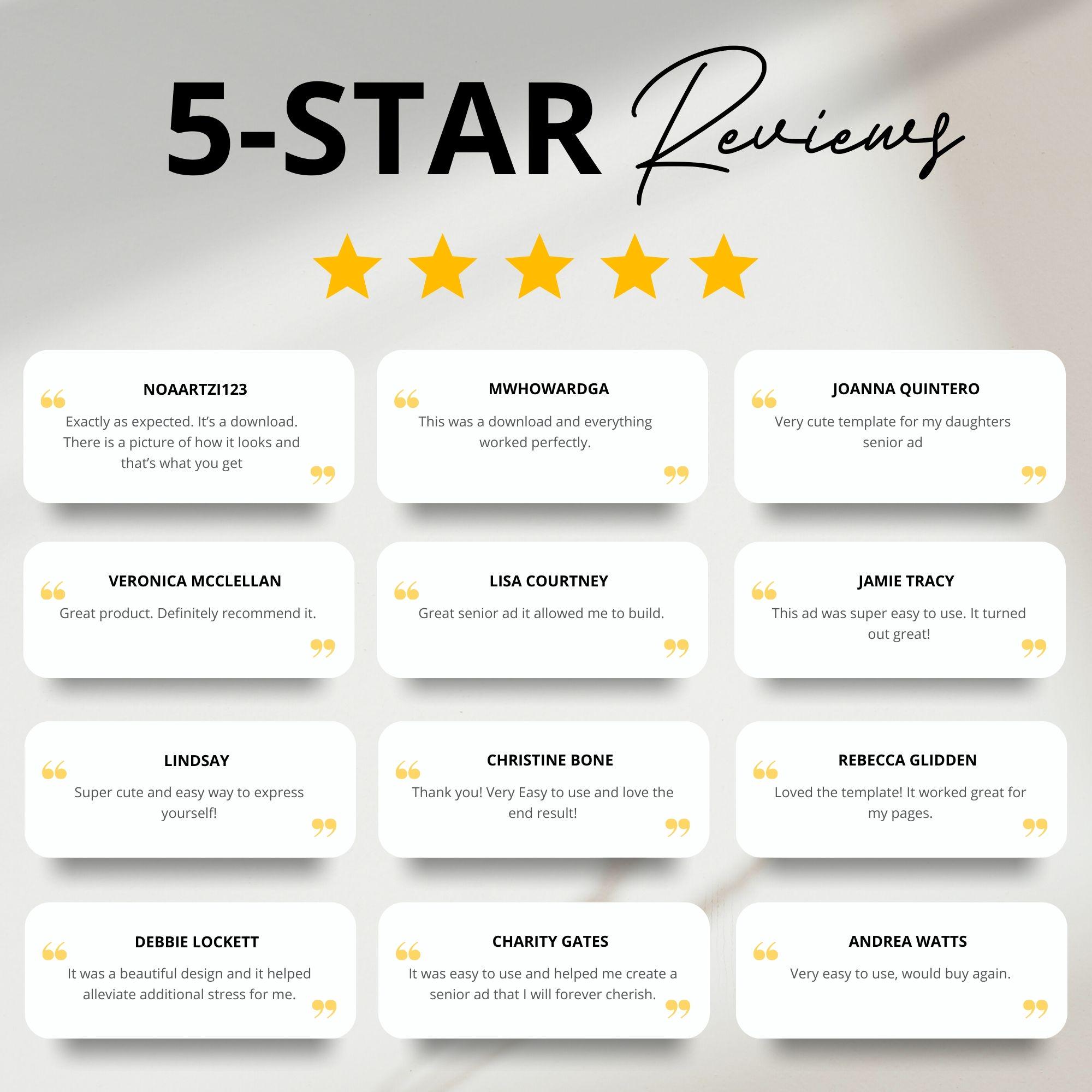 Yearbook Ad Template Girl, Full Page Navy Starry Galaxy Editable ...