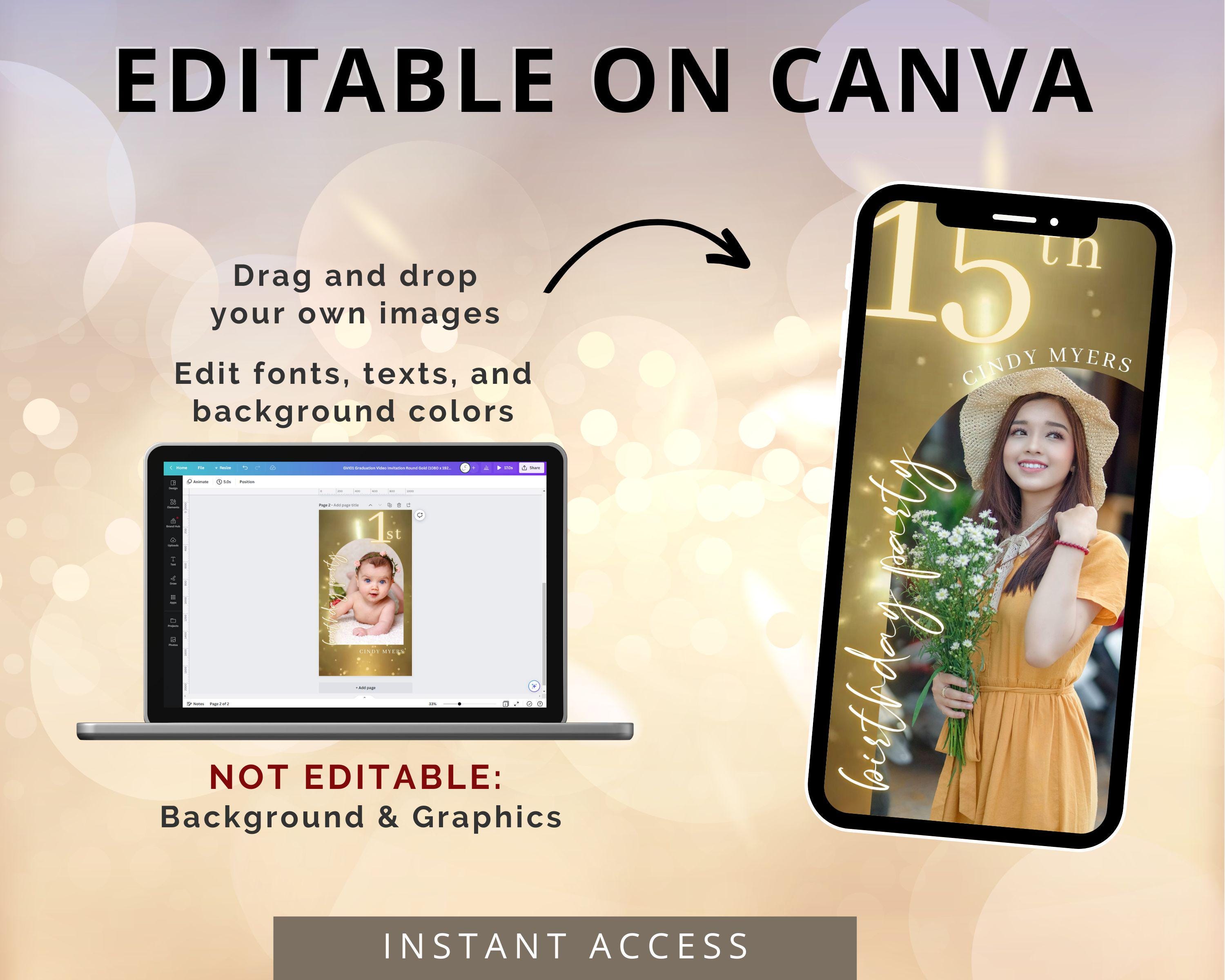 Animated Invitation Butterfly, Flutter on Over Animated 1st Birthday ...