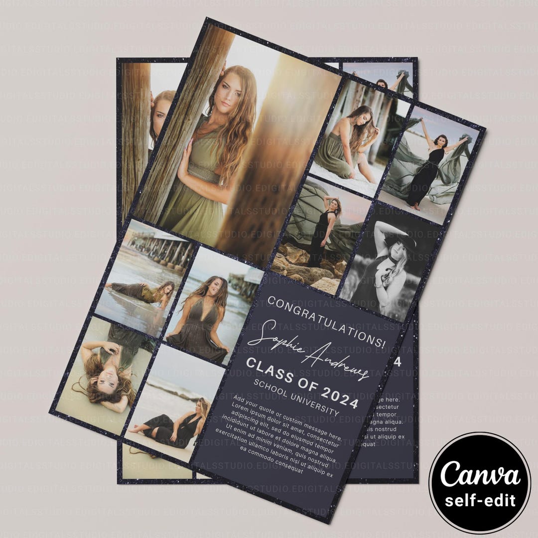 Senior Yearbook Ad Full Page | High School Yearbook Photo Collage Space ...