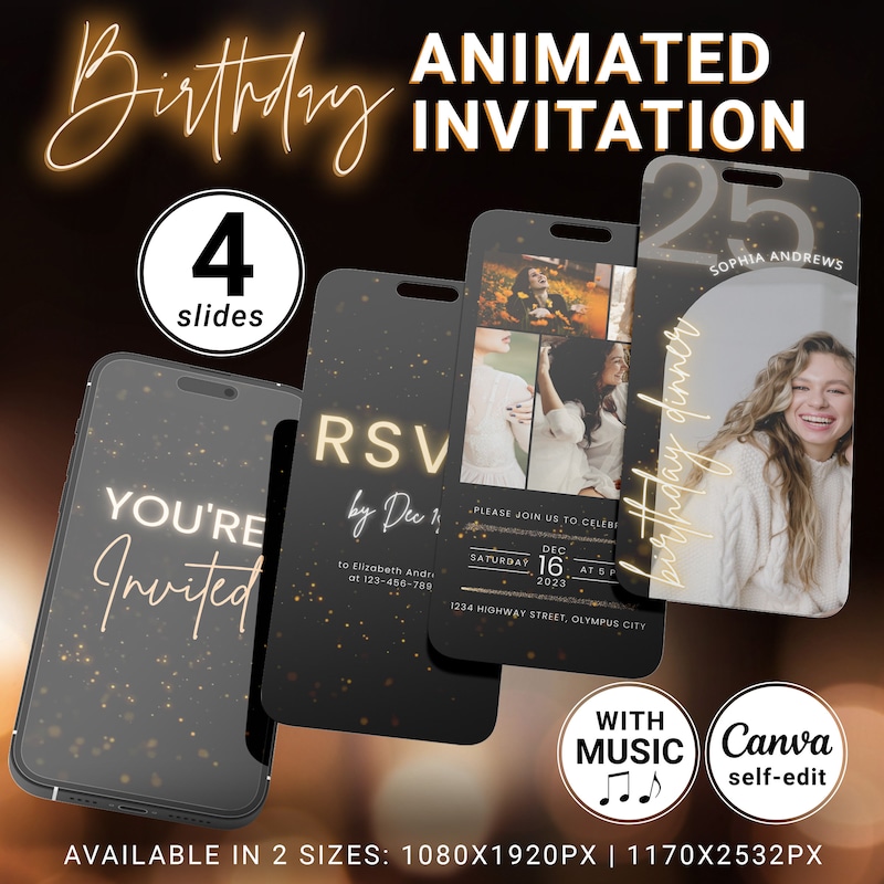 Digital Invitations - Etsy