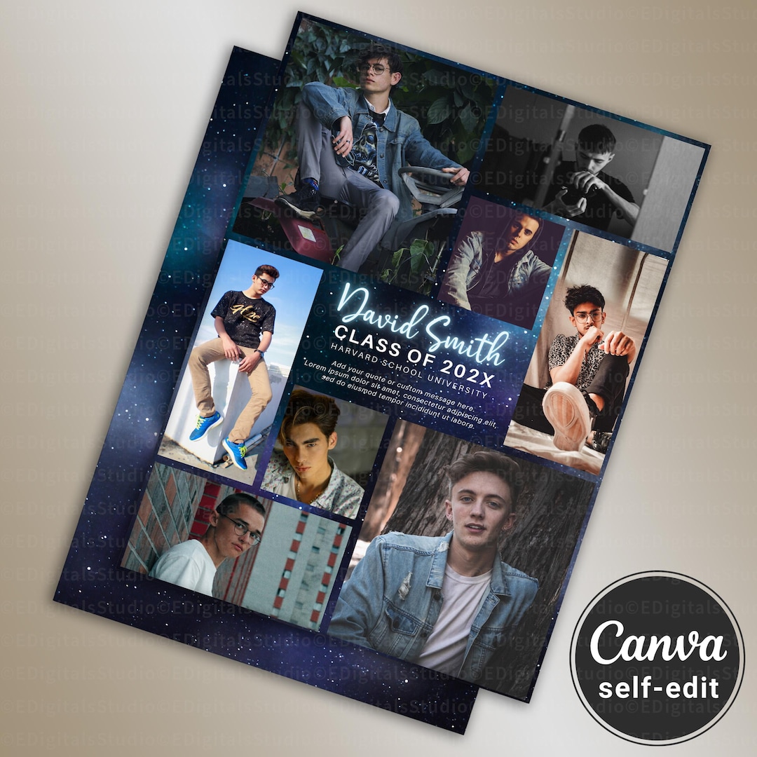 Graduation Yearbook Ad Template - Full Page, Senior or High School ...