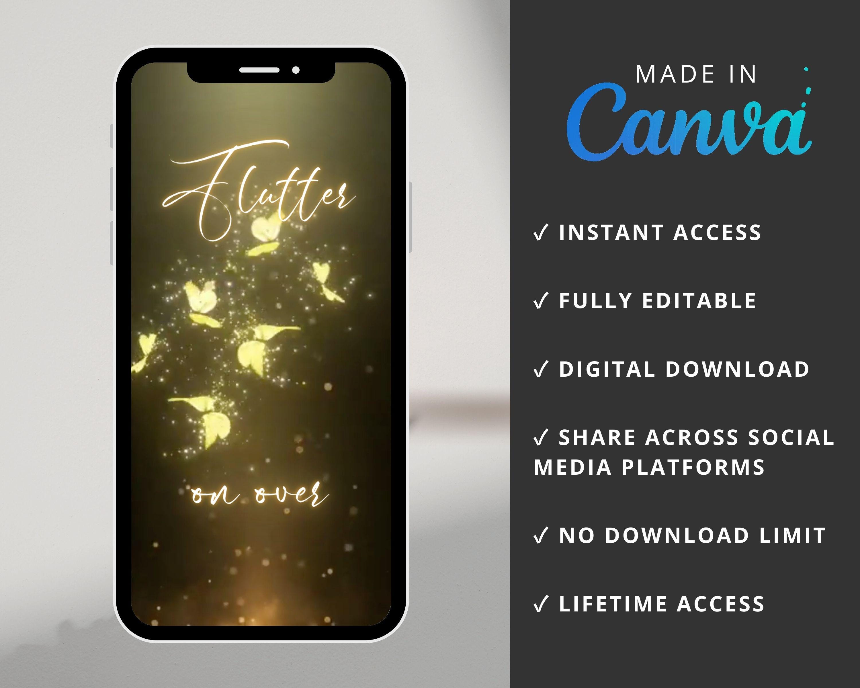 Animated Invitation Butterfly, Flutter on Over Animated 1st Birthday ...