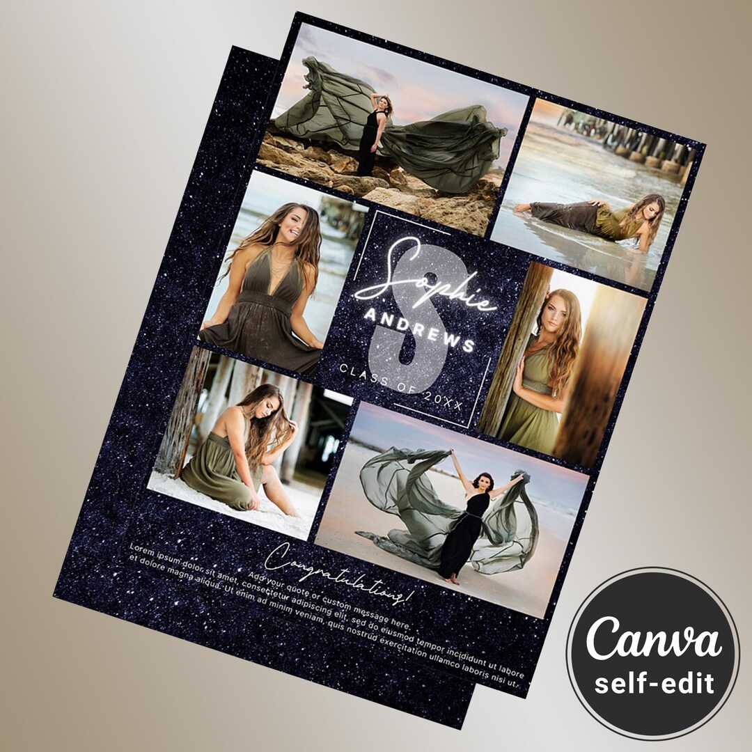 Yearbook Ad Template Girl, Senior Graduation Yearbook Ad Full Page ...