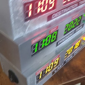 Back to the Future Desk Night Stand Clock - WIFI | Connects With Phone ...