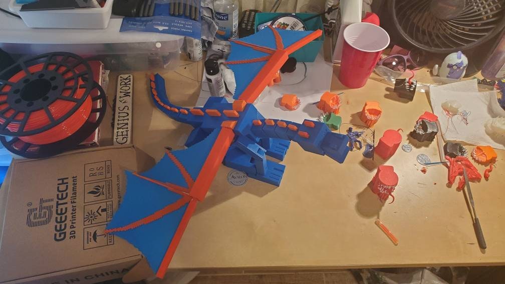 Minecraft Dragon - Etsy