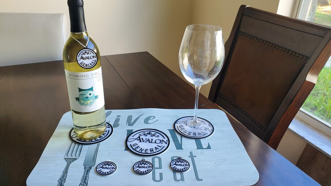 Custom Personalized Logo Coasters and Keychain - Business Marketing ...