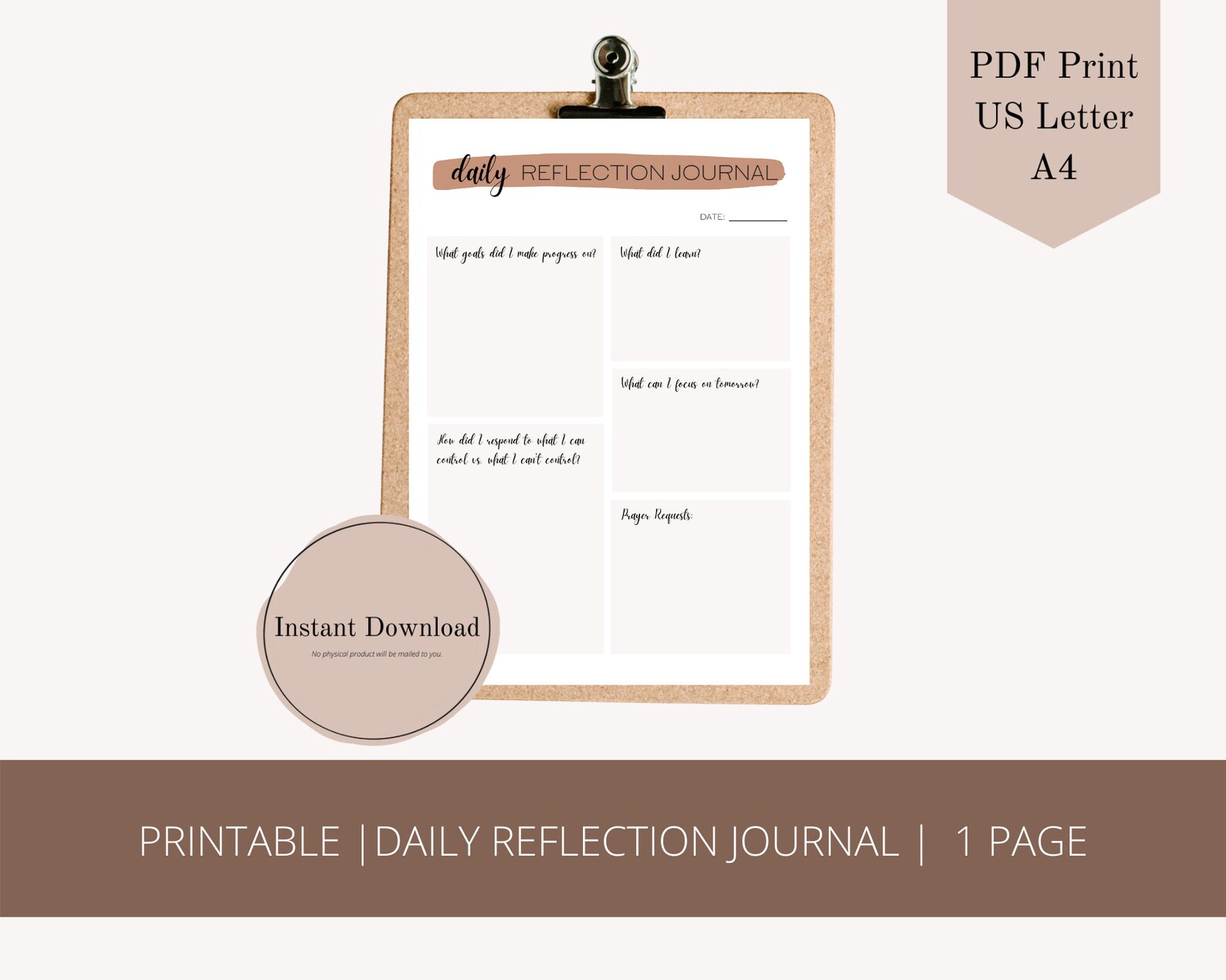 Digital Reflection Journal/instant Download/digital/pdf - Etsy