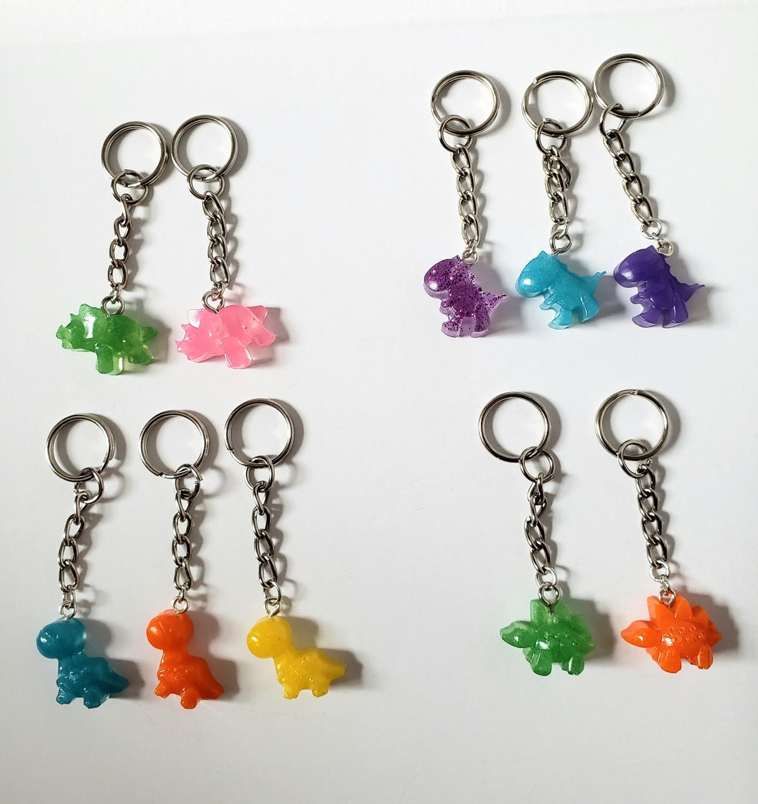 Mini Dinosaur Keychain - Etsy