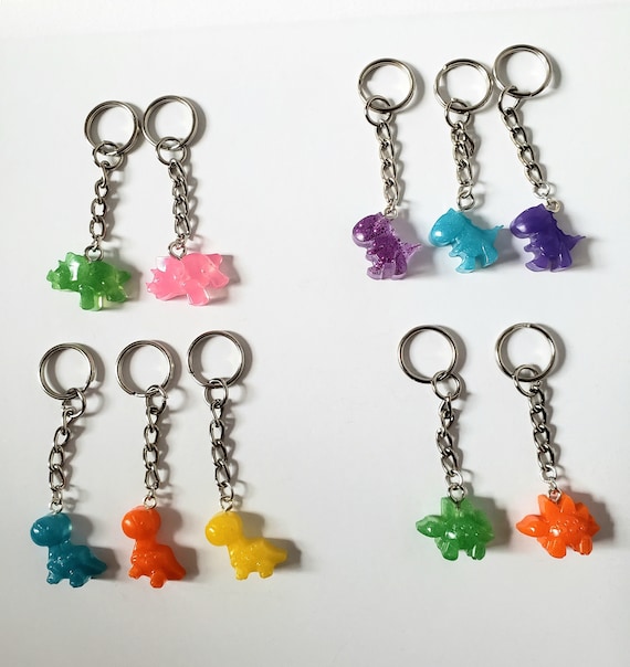 Mini Dinosaur Keychain - Etsy