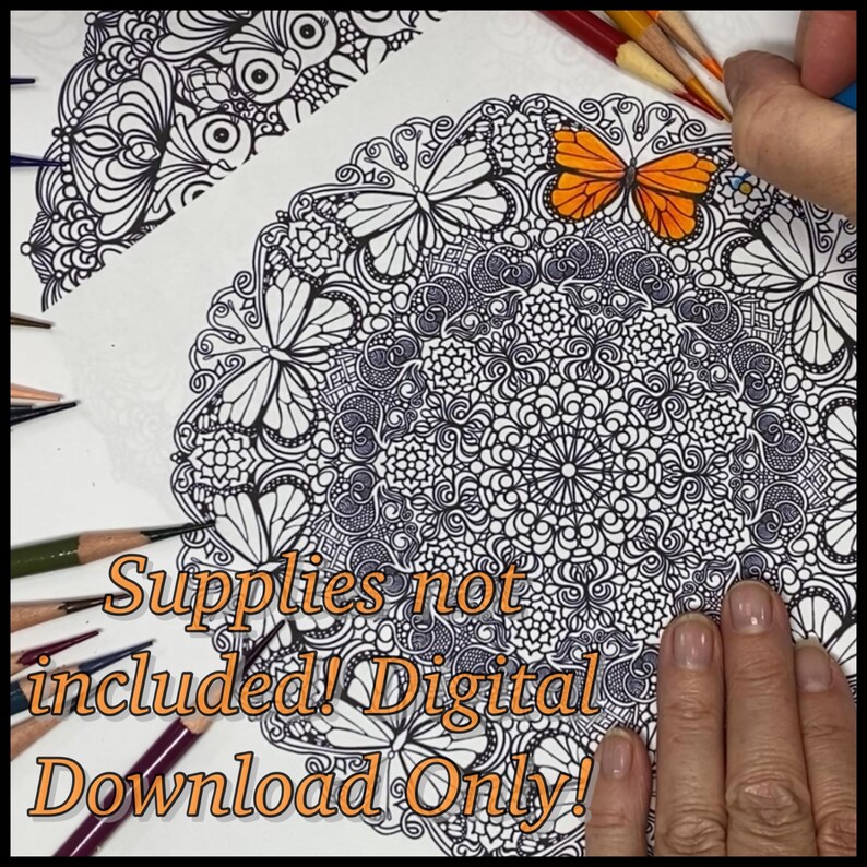 Mandala Coloring Pages by Jadel Rocks - Etsy