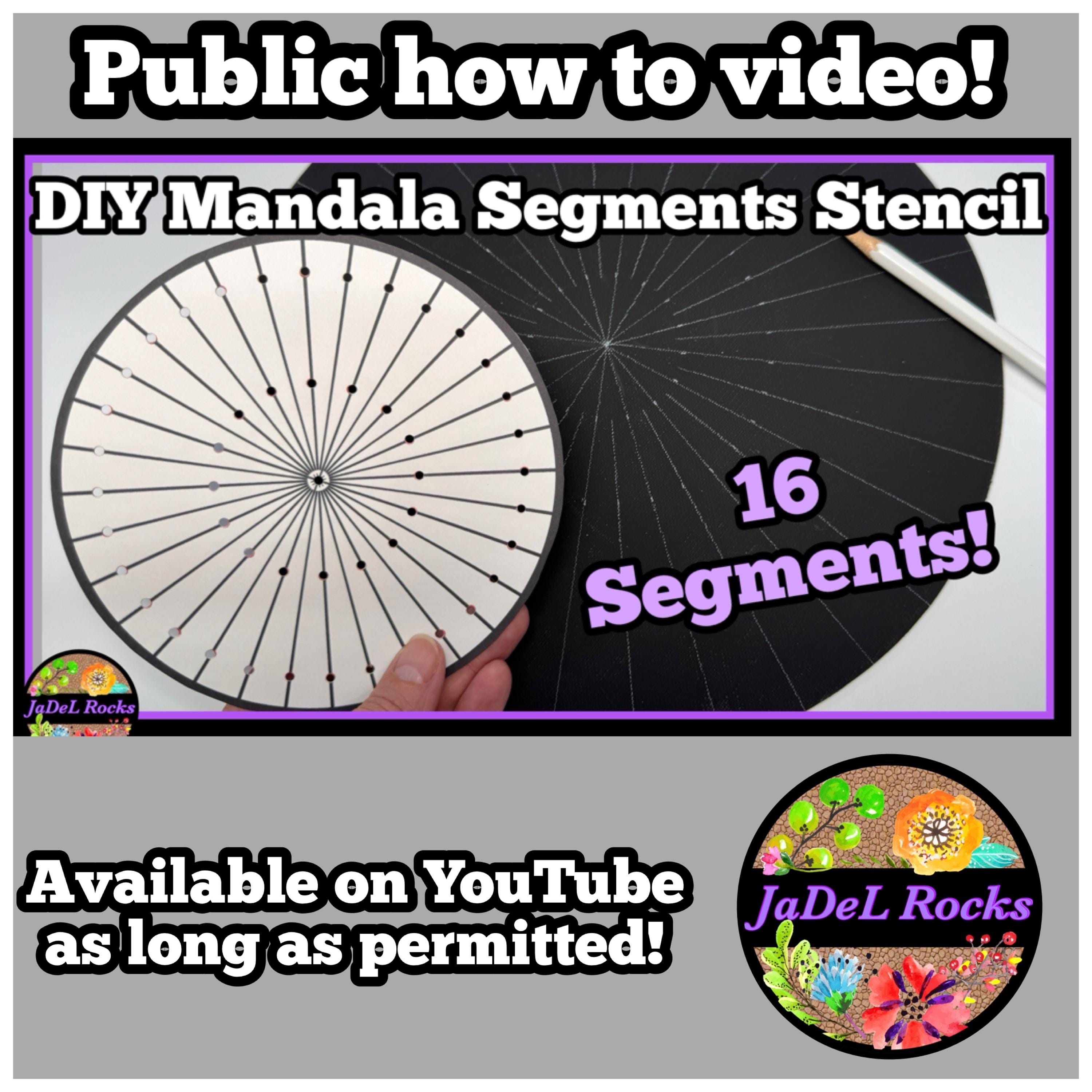 DIY Mandala Segments Stencil - Etsy