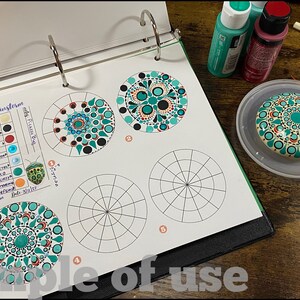 3.0 Mandala Brainstorm Stencil and Sketchbook Page Templates - Etsy