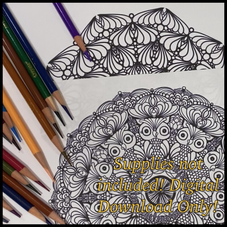 Mandala Coloring Pages by Jadel Rocks - Etsy
