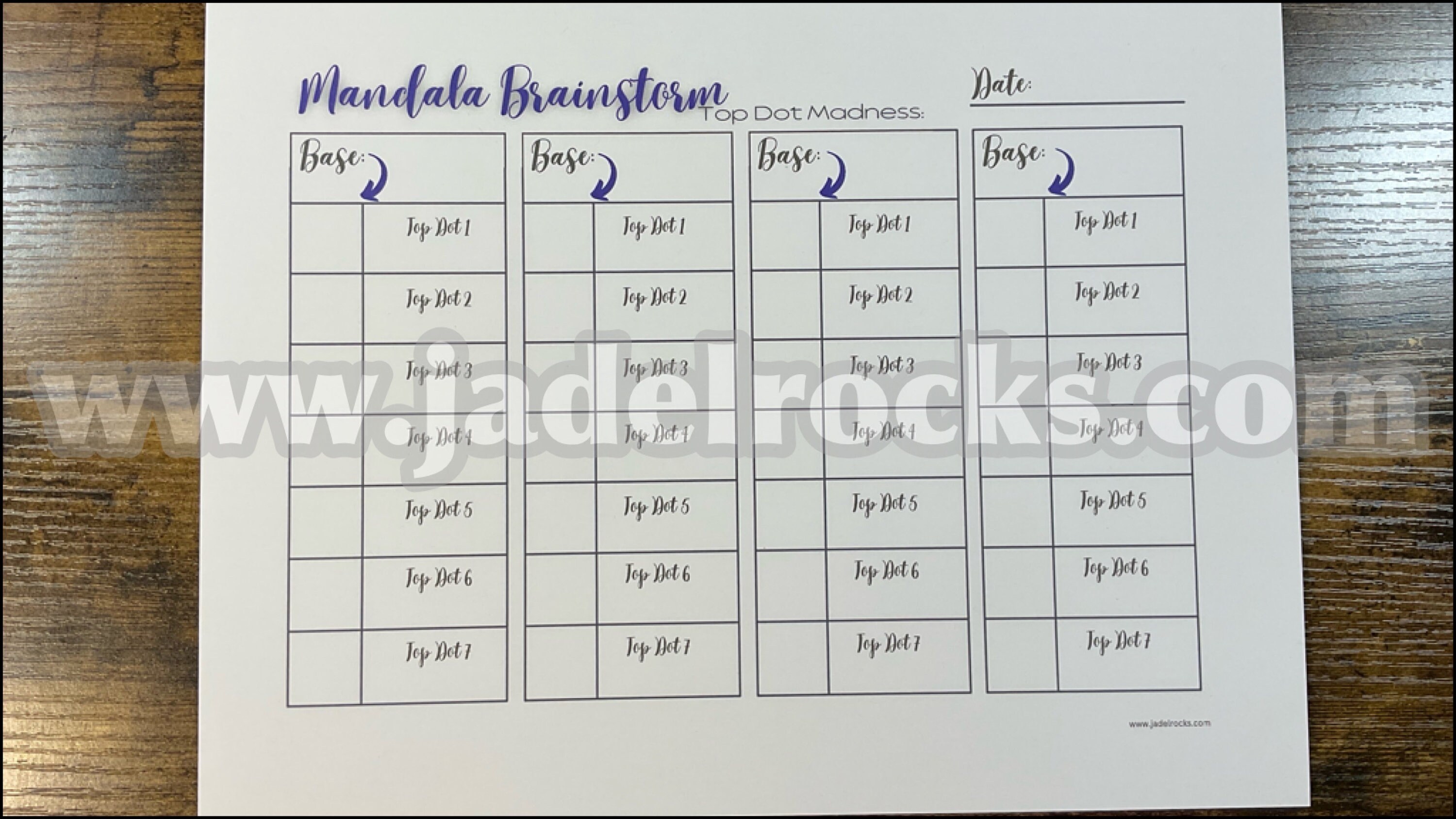 Top Dot Madness Color Exploration Template - Etsy
