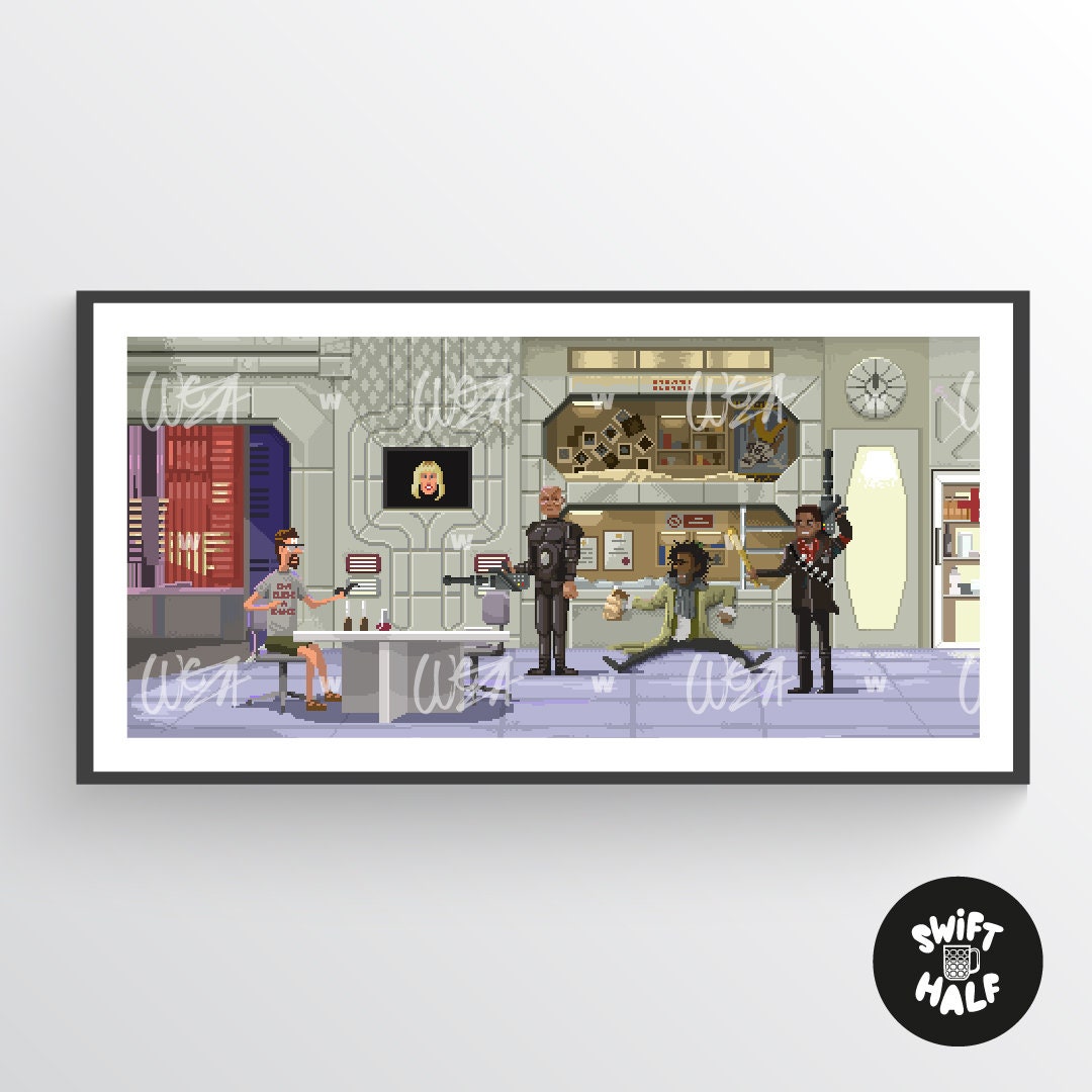 Fear. Vanity. Guilt. Anger. Pixel Art Polymorph Print. Limited Edition ...