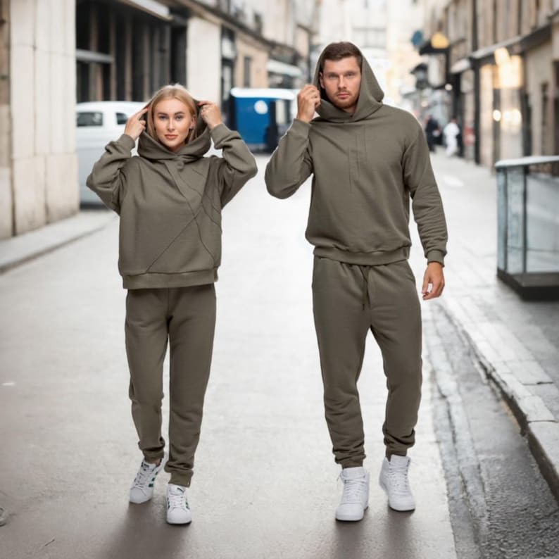 Couple Tracksuit, Couple Loungewear Set, Travel Suit, Custom Tracksuit ...
