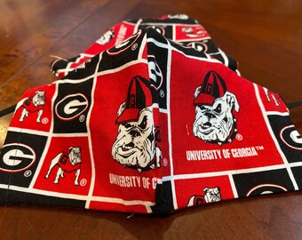 Georgia Bulldogs Face Mask - Etsy