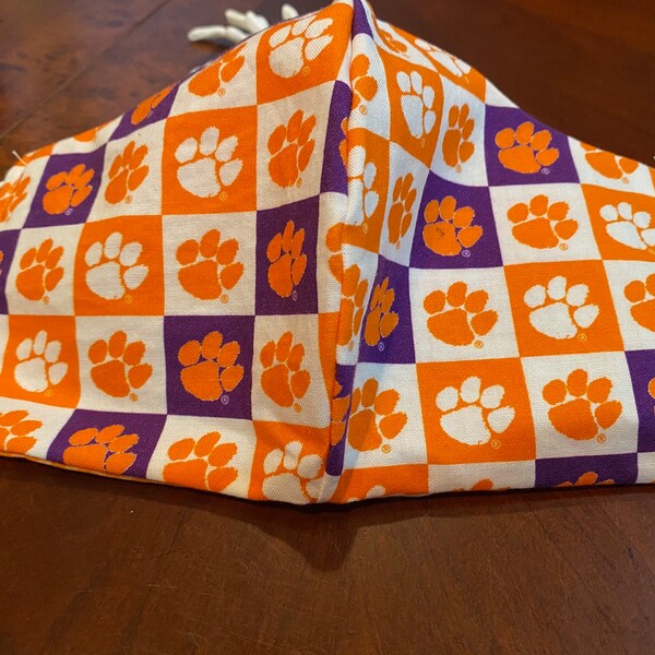 Clemson Mask - Etsy
