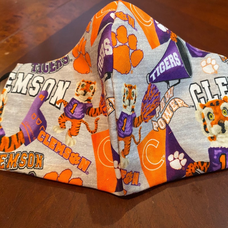 Clemson Mask - Etsy