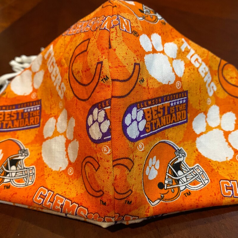 Clemson Mask - Etsy