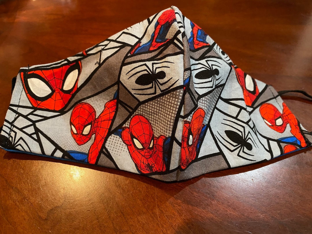 Spiderman Mask grey Background - Etsy