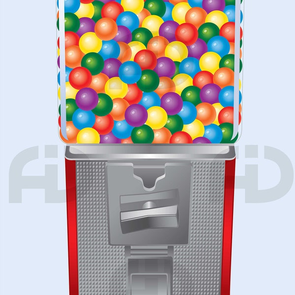 Printable Gumball Machine - Etsy