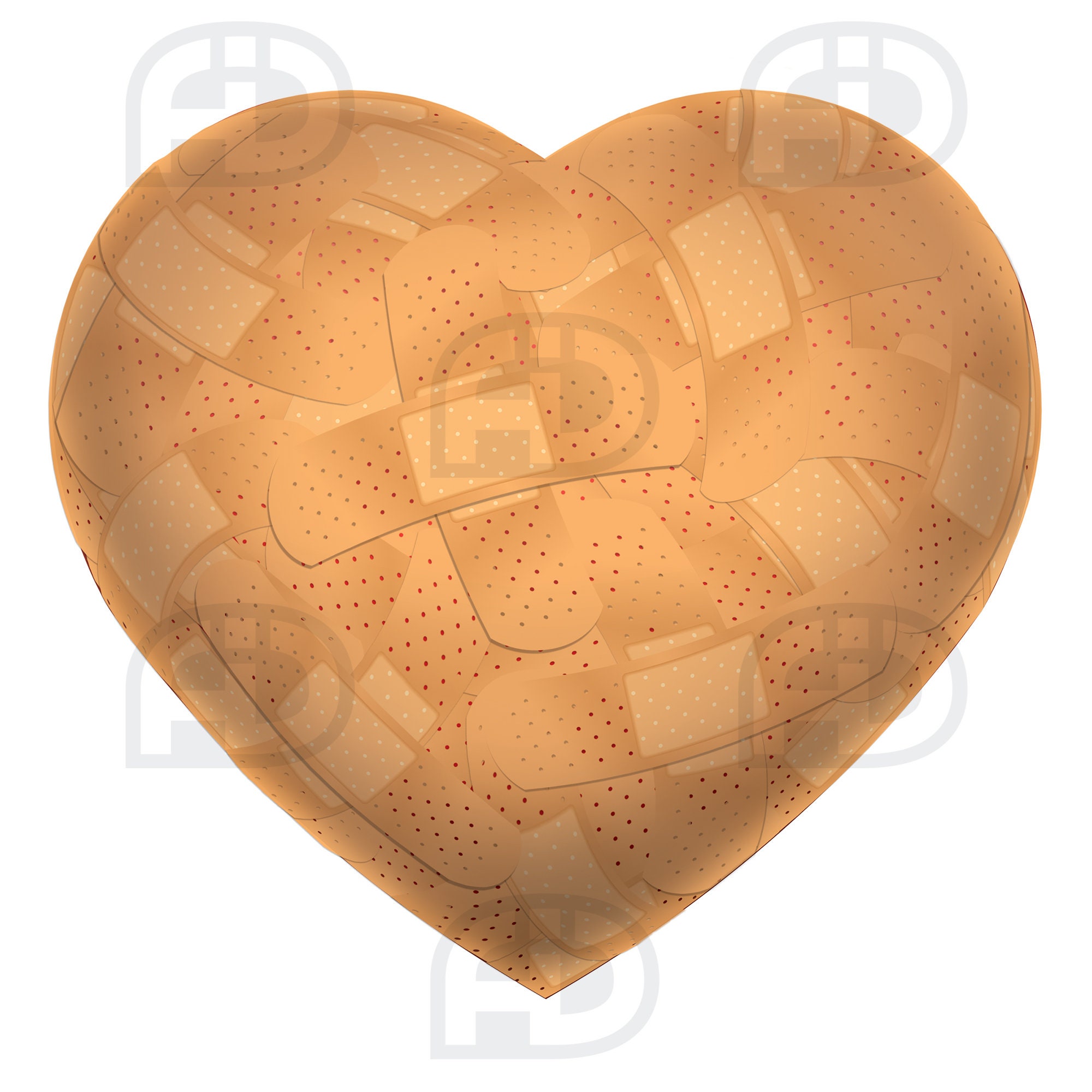 Heart_bandaged, Bandage Covered, Healing, Protected, Safety, Repeating ...