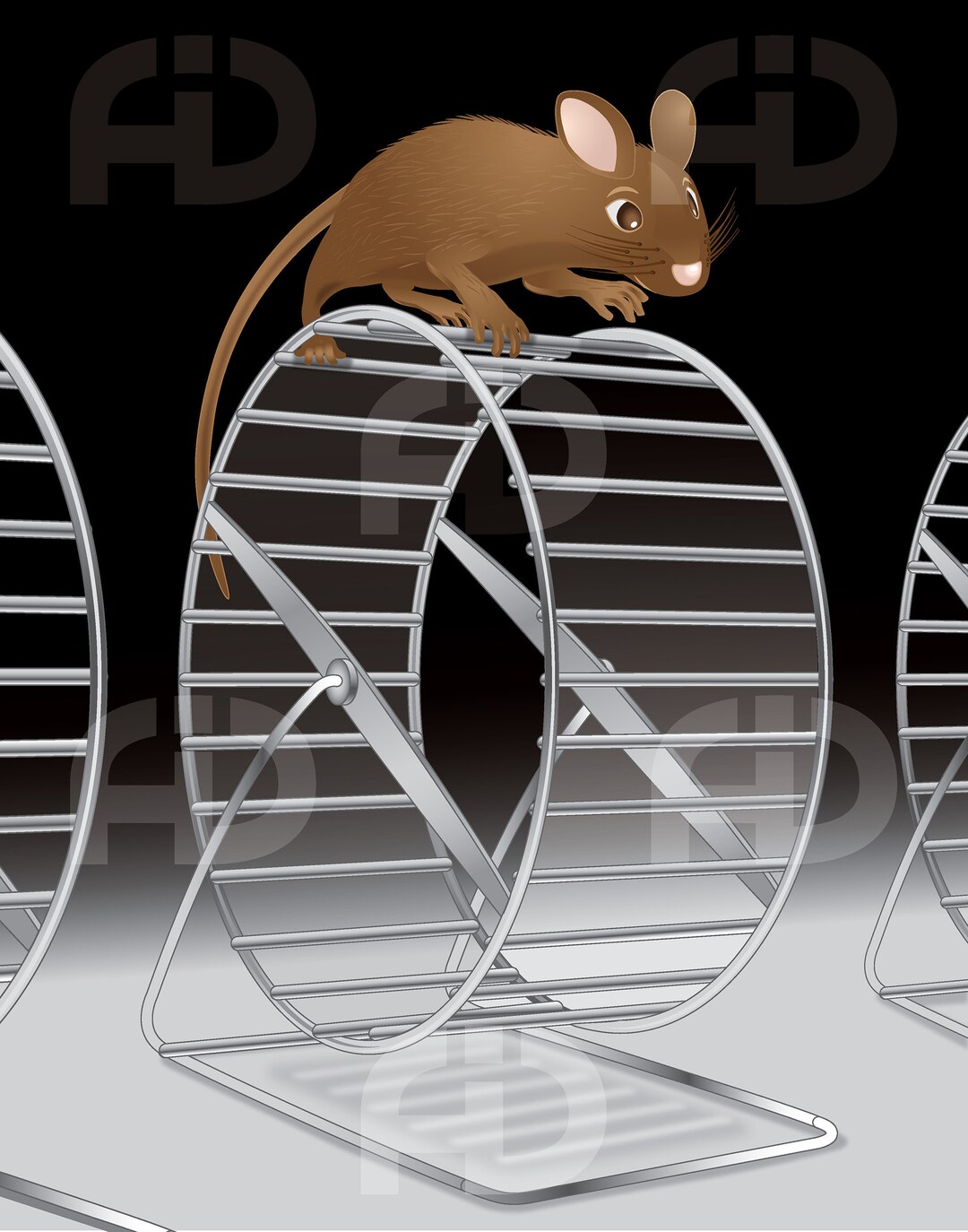 Scrappy Mouse _ Overachievement Mouse Motivated Healthy - Etsy