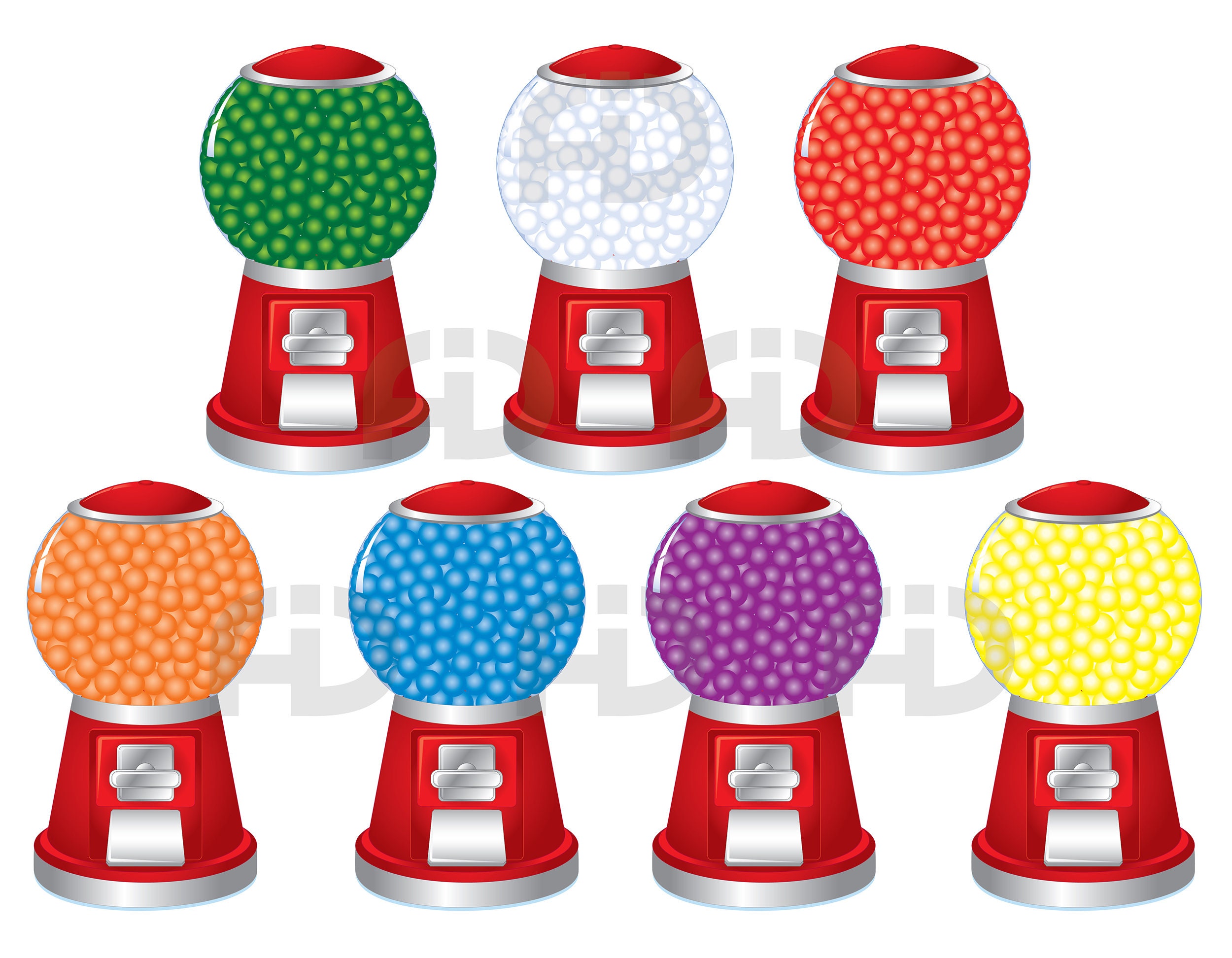 Colorful Bubblegum Machine, Gumballs, Machine, Bubble Gum Balls ...