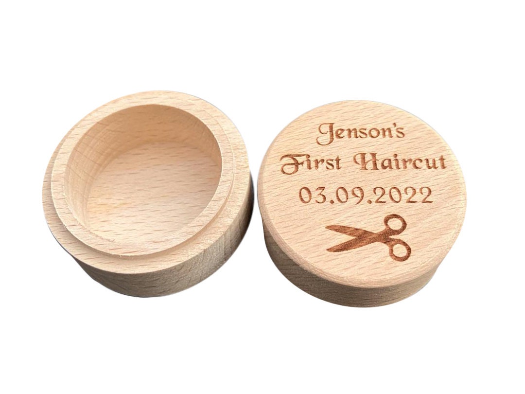 Personalised Engraved My First Curl Lock First Haircut Keepsake Trinket ...