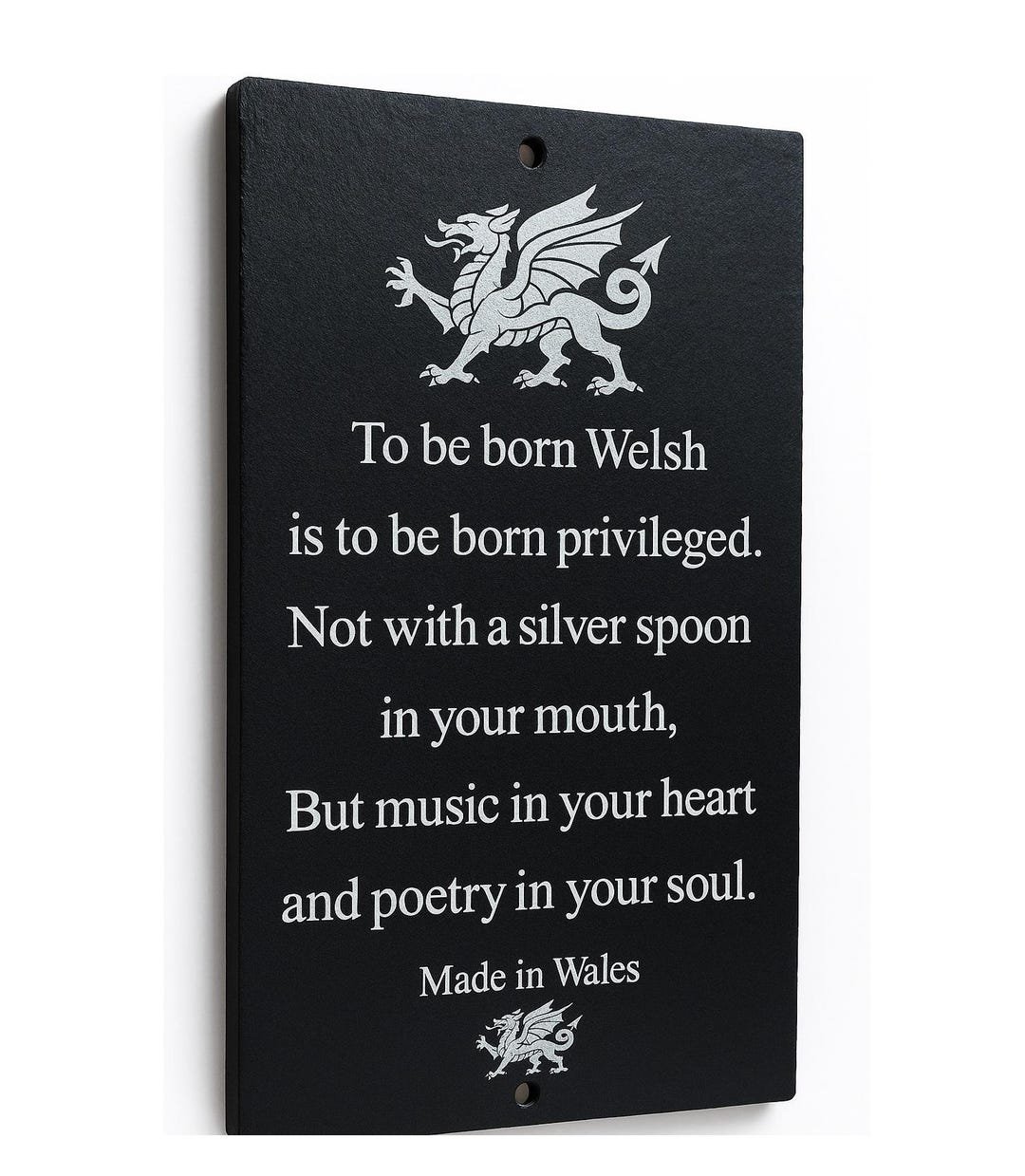 To Be Born Welsh Natural Slate Wall Plaque Sign – Patriotic Welsh Home ...
