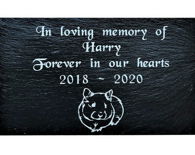 Custom Hamster Grave Stone/ Memorial Grave Marker/ for Hamster Loss ...