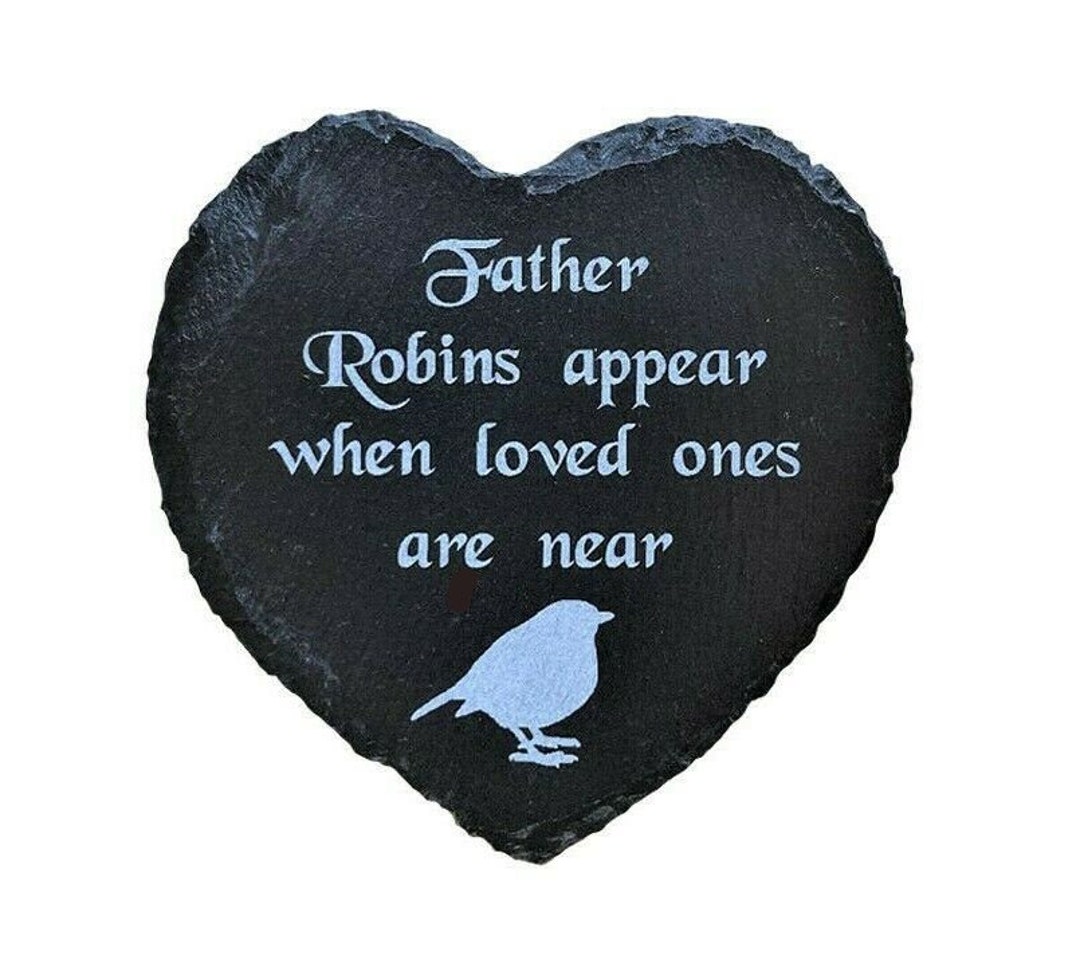 Engraved Slate Heart Memorial Grave Marker Headstone Plaque - Etsy