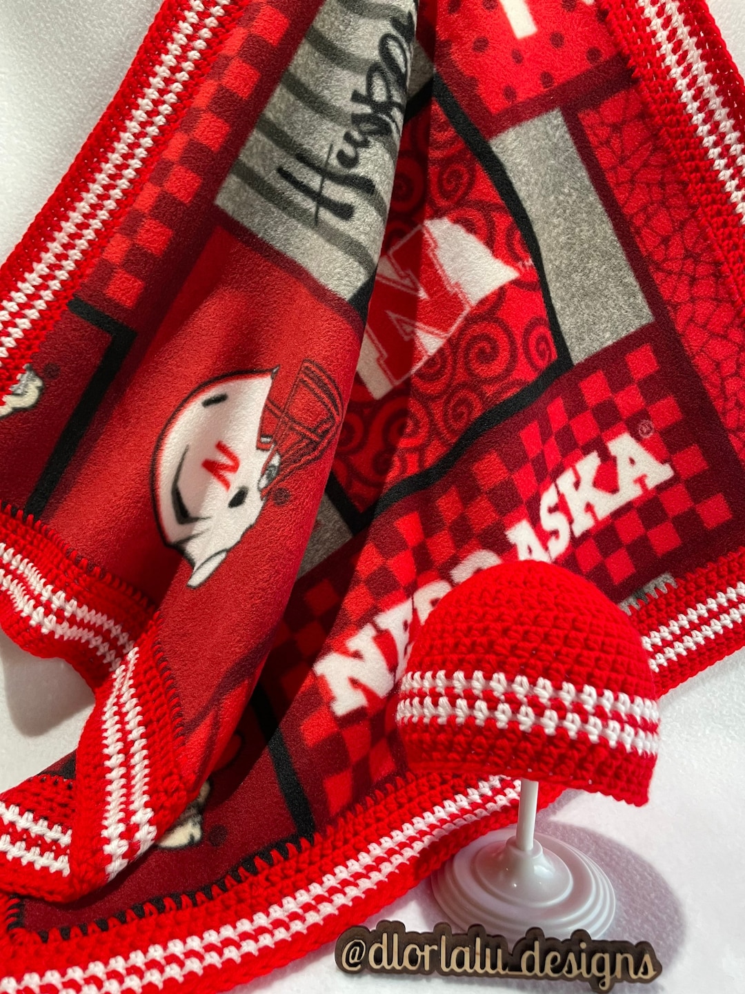 Nebraska Cornhuskers Baby Blanket, Football Blanket, Cornhusker Blanket ...