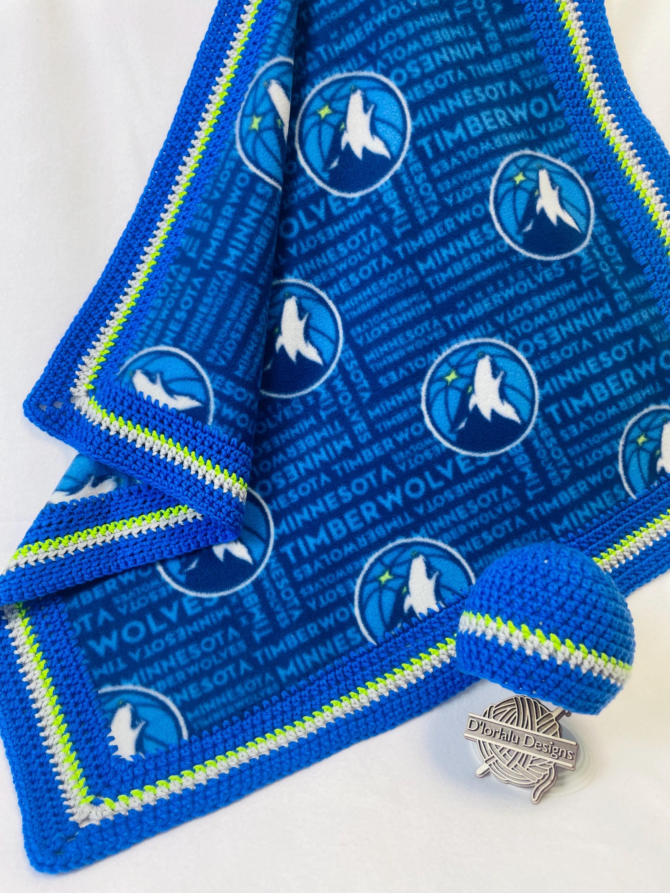 Minnesota Timberwolves Crochet Blanket, Minnesota Baby Gift Set ...