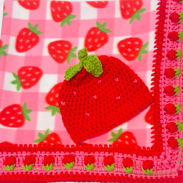 Strawberry Shortcake Baby Blanket - Etsy