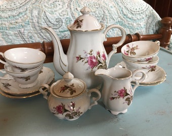 Rose Moss Tea Set | Etsy