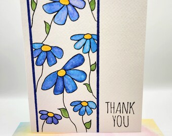 Hand Painted Thank You Cards - Etsy
