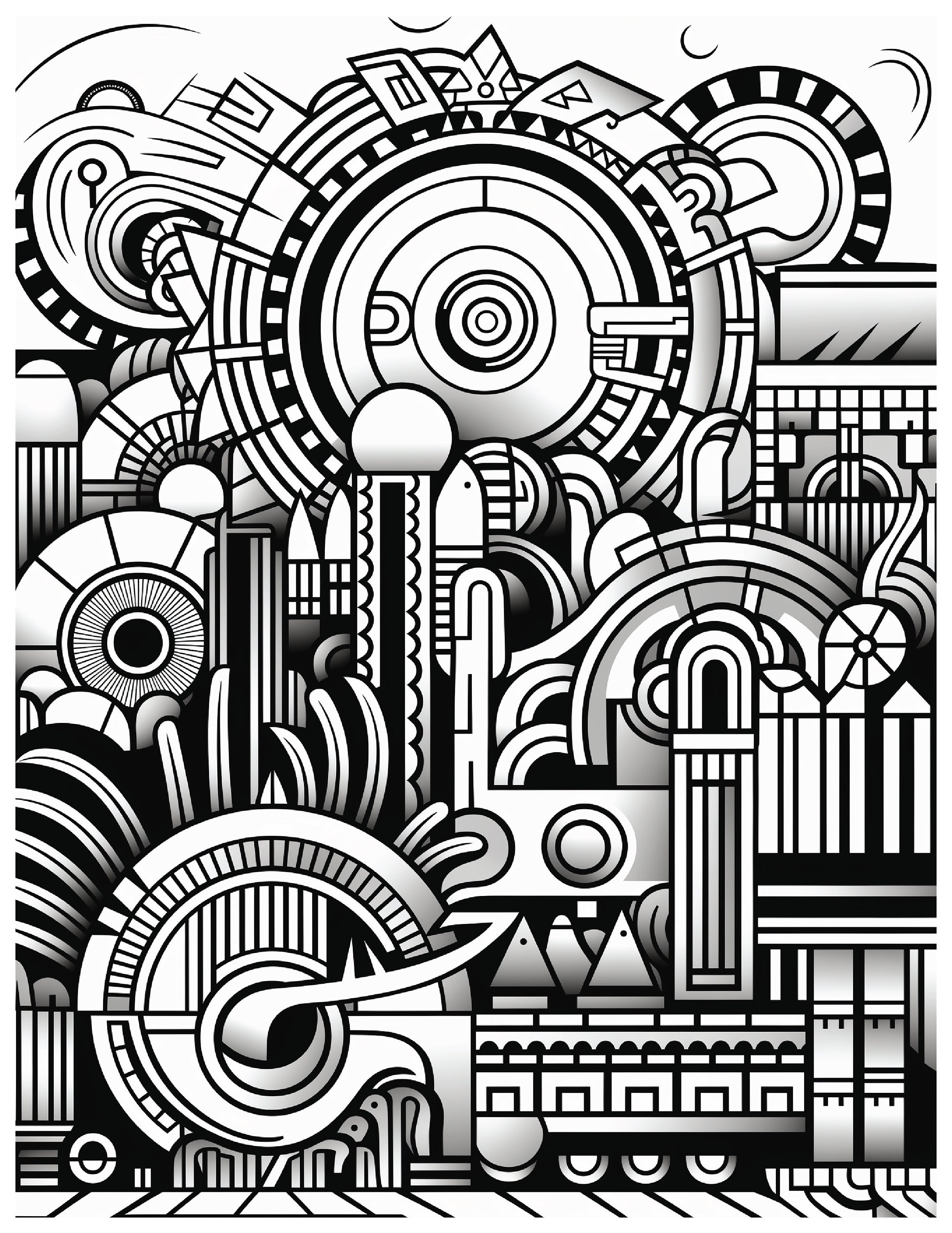City Murals Coloring Pages - Etsy