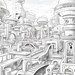 Future Cities Coloring Pages - Etsy