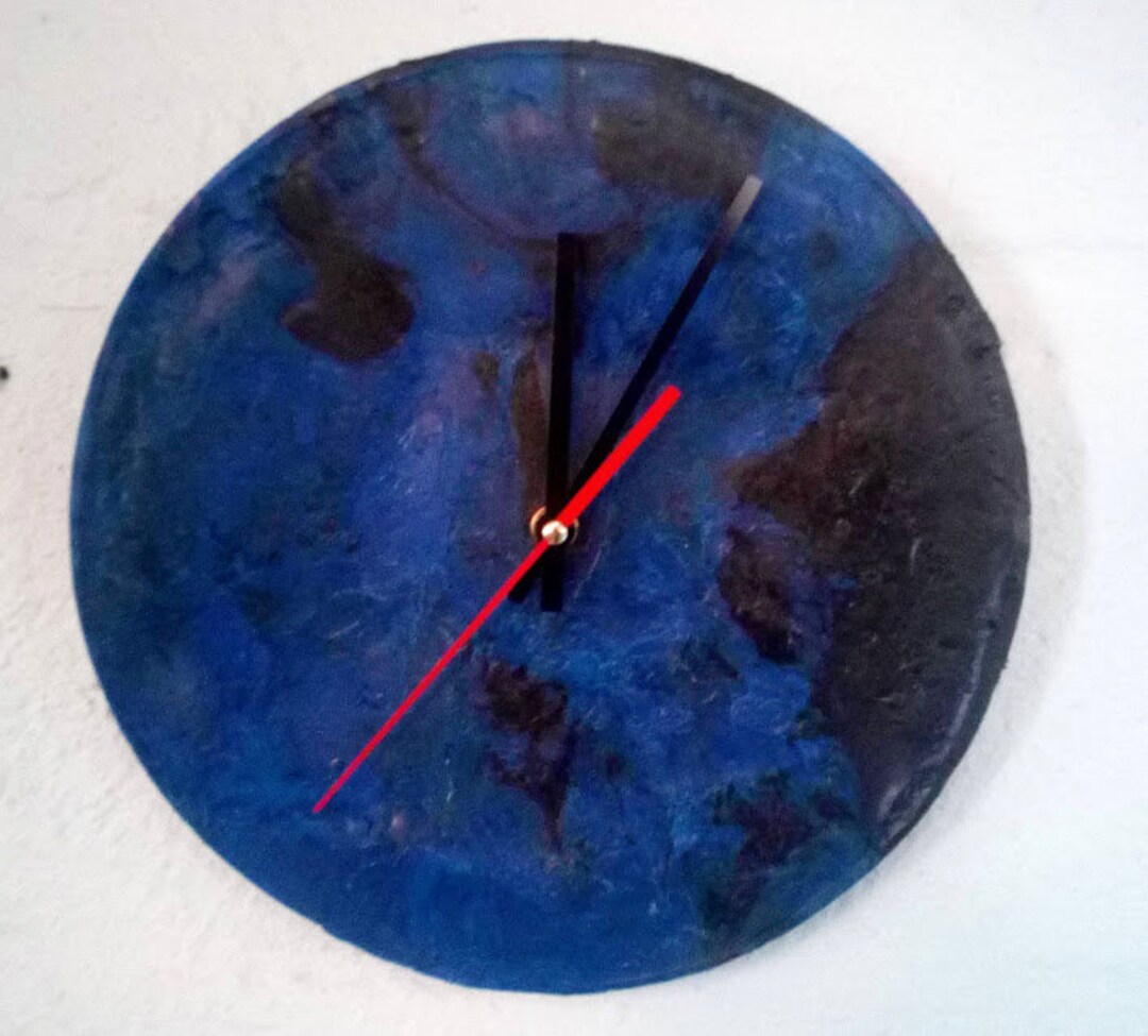 Deep Blue: Recycled Ocean Plastic Clock. - Etsy