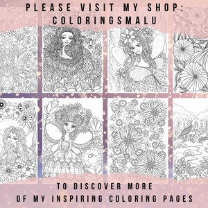 Mavka Printable Fairy Girl Coloring Page for Adult Spring - Etsy