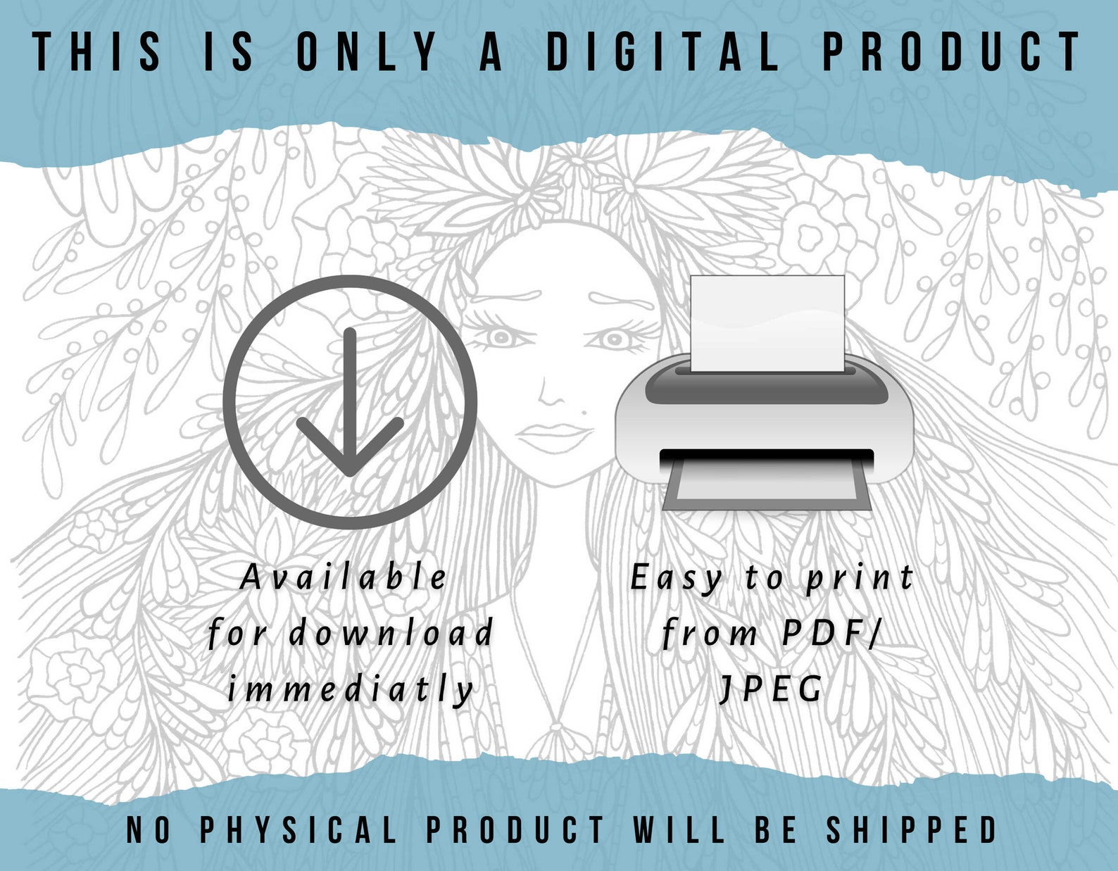 Mavka Printable Fairy Girl Coloring Page for Adult Spring - Etsy