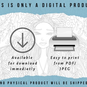 Mavka Printable Fairy Girl Coloring Page for Adult Spring - Etsy