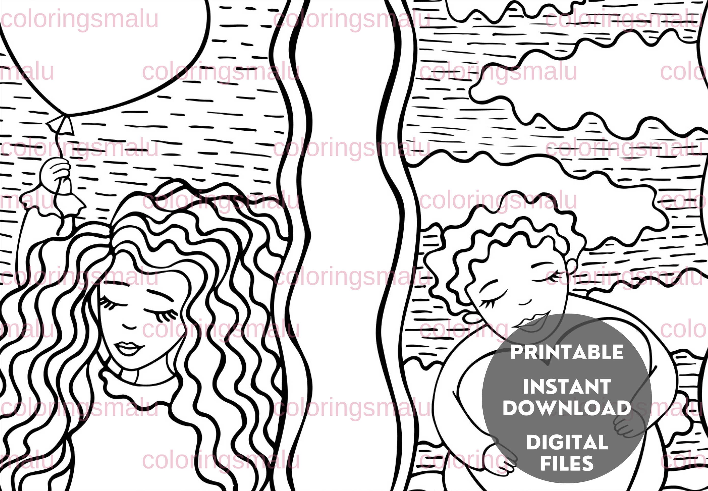 Valentines Day Coloring Bookmarks Printable, Doodle Heart Mini Coloring ...